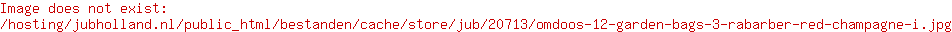 OMDOOS 12 GARDEN BAGS 3 RABARBER RED CHAMPAGNE I | JUB Holland